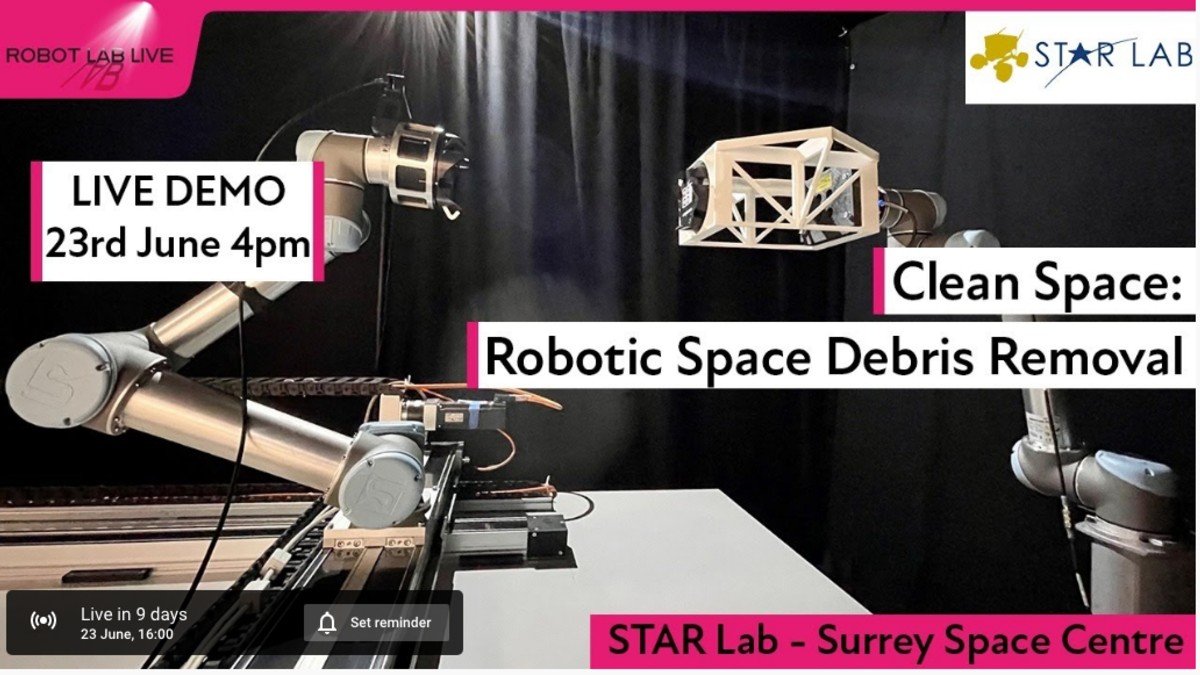 Surrey academics push boundaries of AI robotics for Clean Space: Active ... Surrey academics push boundaries of AI robotics for Clean Space: Active ...